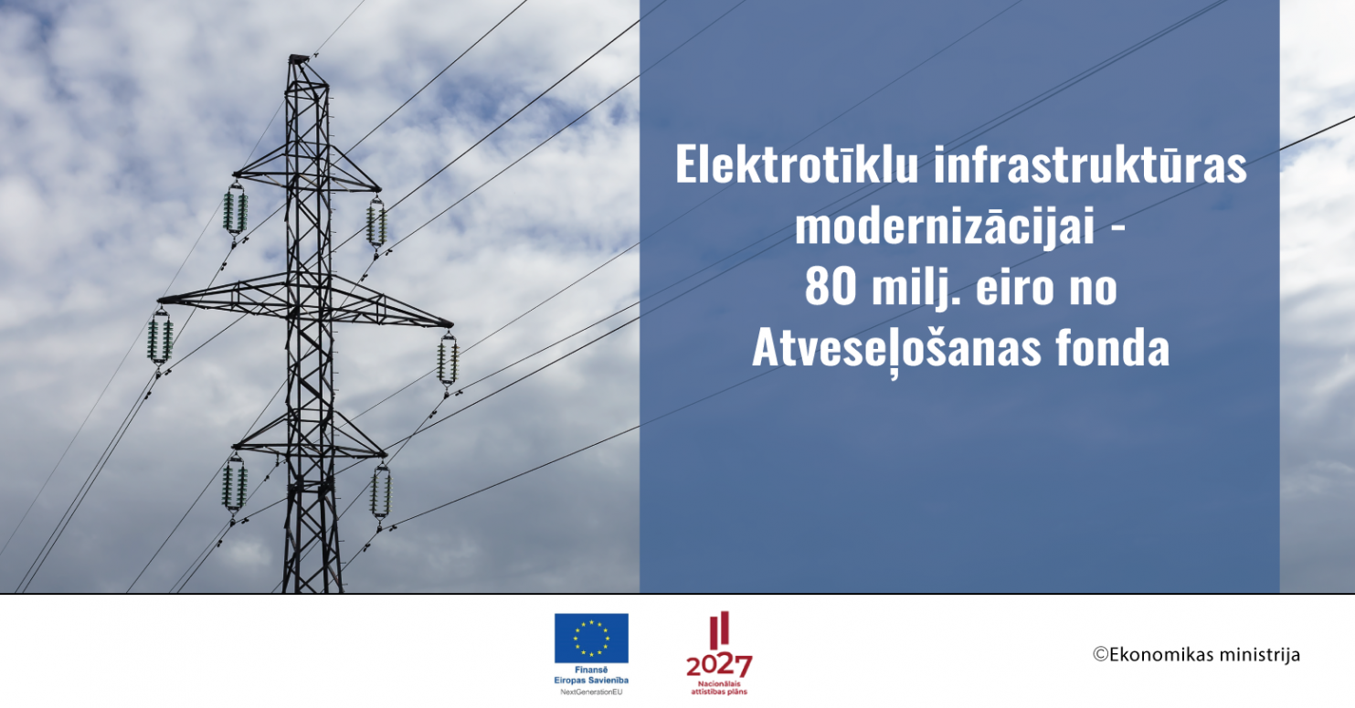 Elektrotīklu infrastruktūras modernizācijai būs pieejami 80 milj. eiro ...